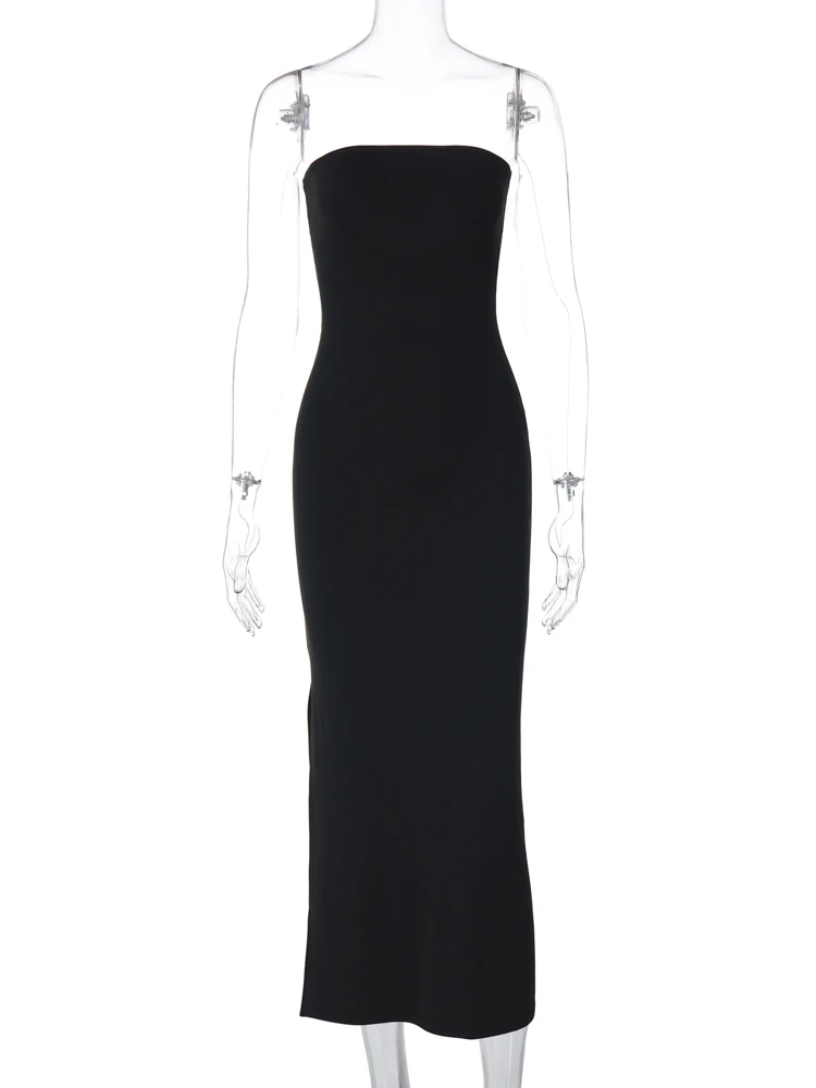 Sexy Black Bodycon Maxi Dress | Free Shipping!